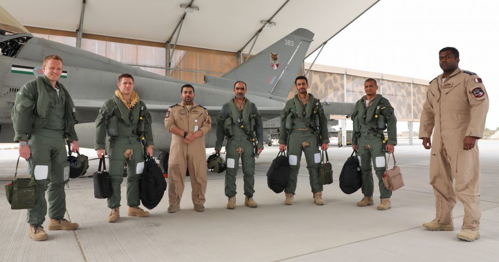 RAF And Qatari Pilots Operate For The First Time As A Joint Squadron In ...